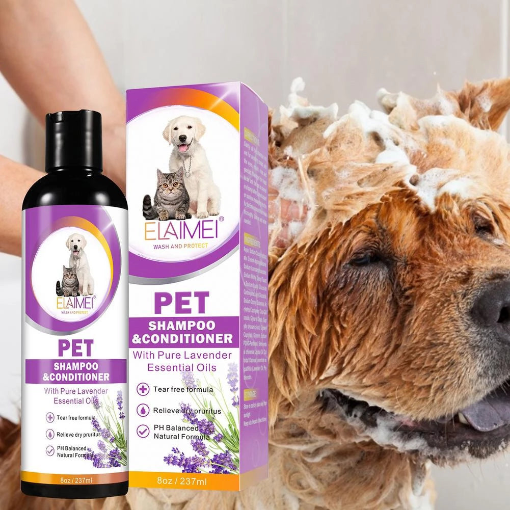 Waggie™ - Natural Shampoo & Conditioner (Tear-Free, Anti-Flea, Tick ...